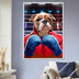 Poster BOXEUR - Affiche personnalisée chien ou chat Royalesse