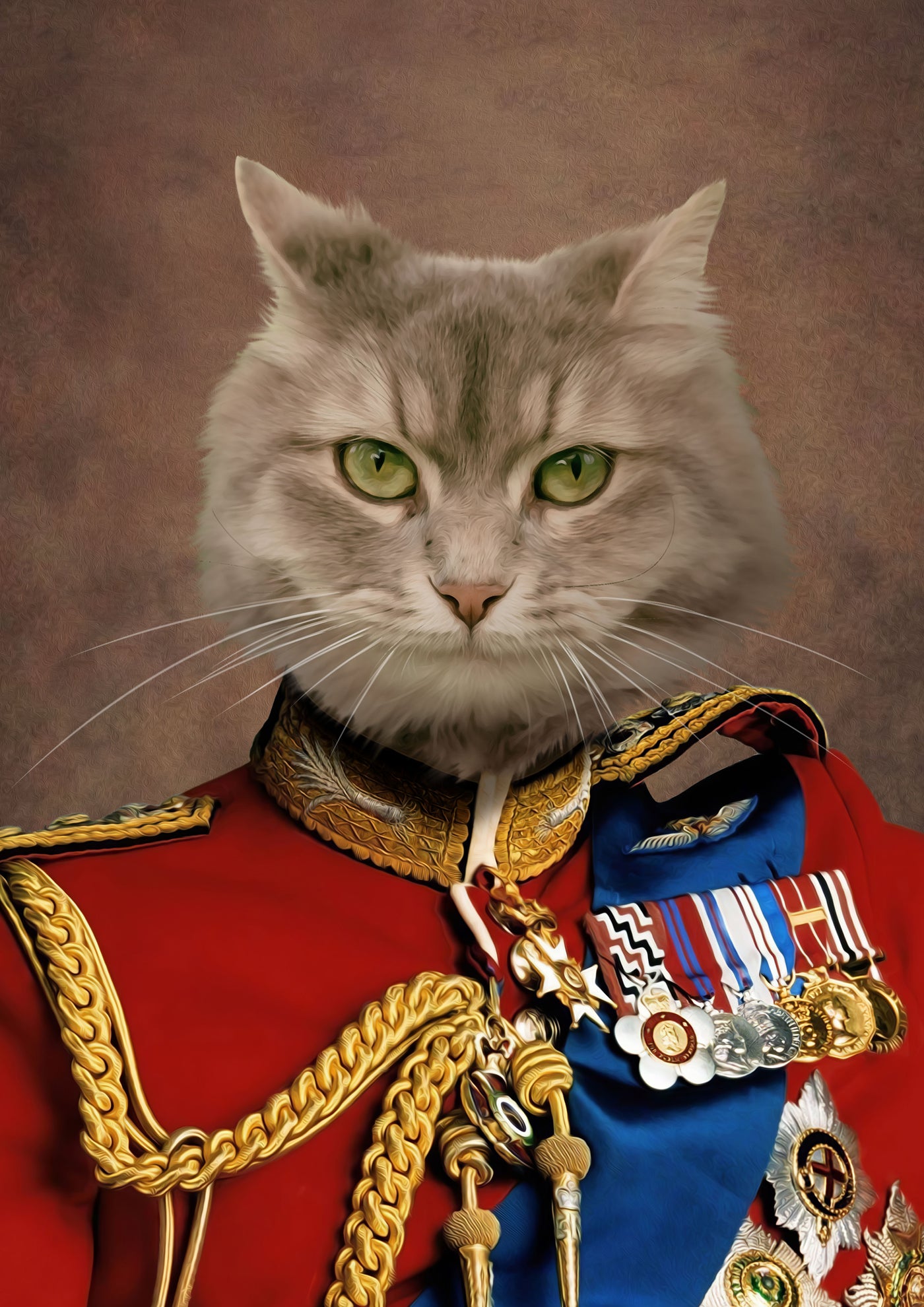 Poster PRINCE D'ANGLETERRE - Portrait d'animal personnalisé Royalesse