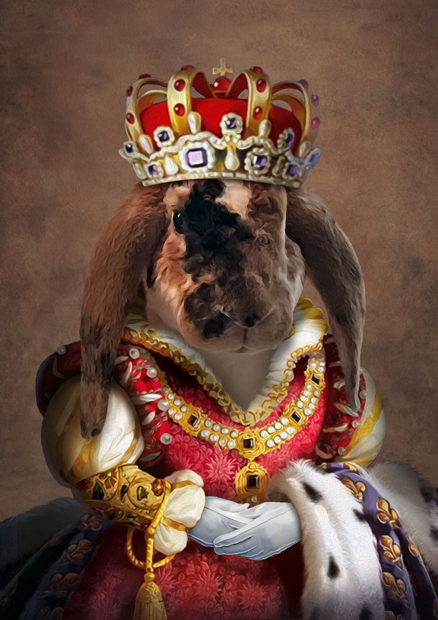 Poster REINE - Portrait d'animal personnalisé Royalesse